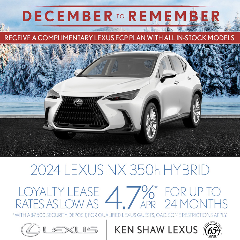 Lexus Specials at Ken Shaw Lexus Toronto Lexus Dealer ON.