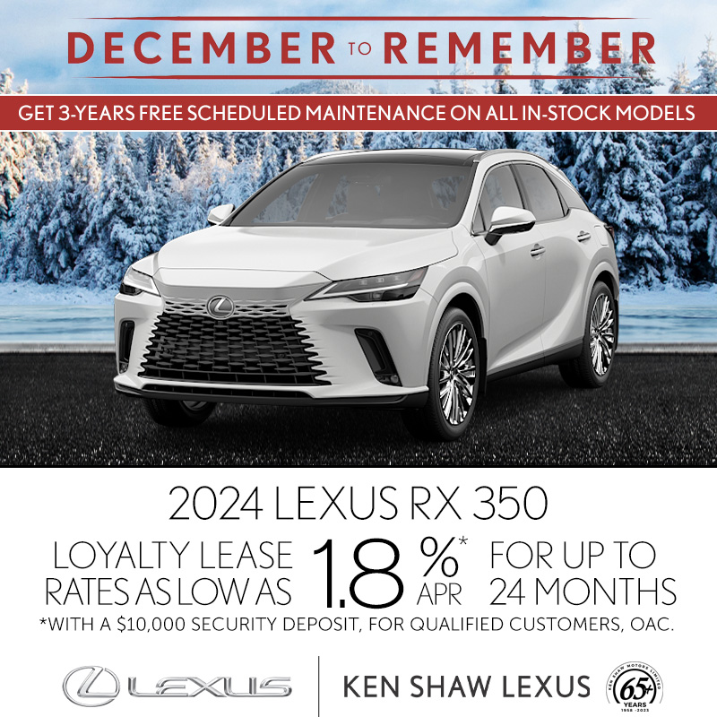 Lexus Specials at Ken Shaw Lexus Toronto Lexus Dealer ON.