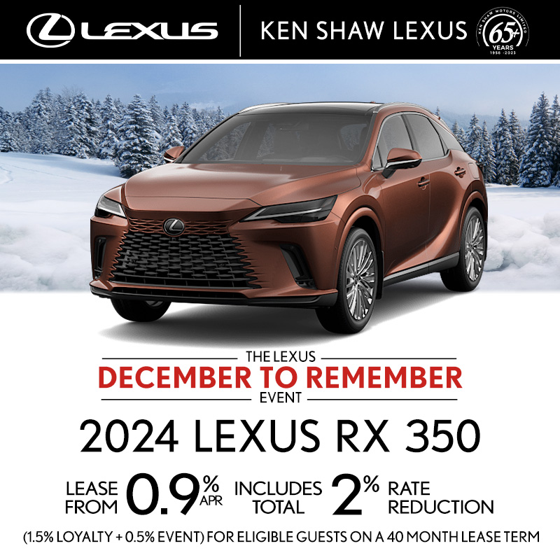 Lexus Specials at Ken Shaw Lexus Toronto Lexus Dealer ON.