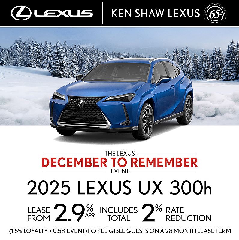 Lexus Specials at Ken Shaw Lexus Toronto Lexus Dealer ON.